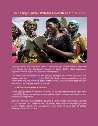 How To Stay Updated With The Latest News In The DRC.pdf