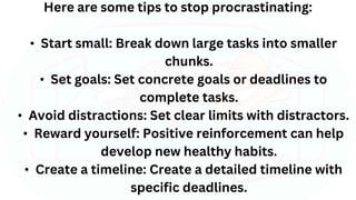"How to stop being a procrastinator".pptx