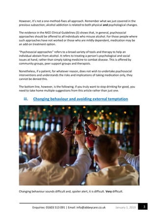 How to stop drinking alcohol for good | PDF