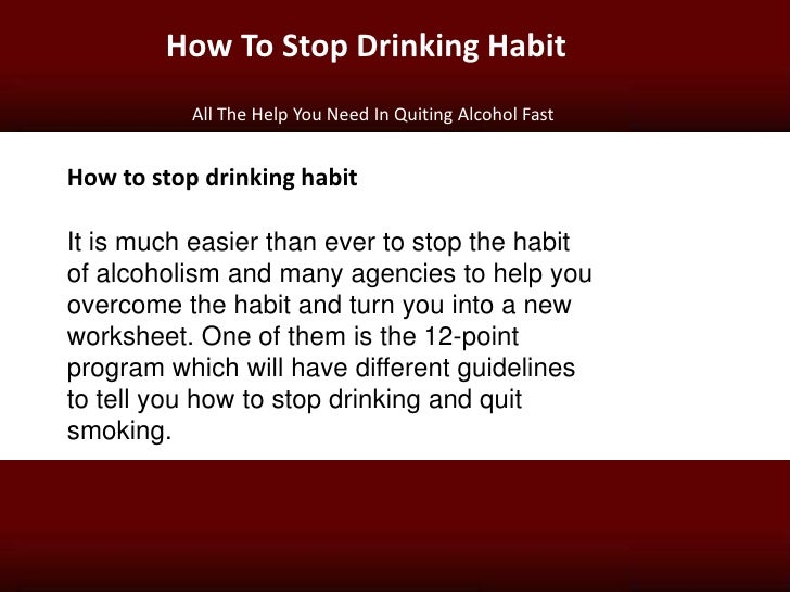5 Steps To Stop Alcoholic Addiction