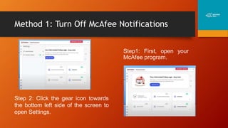 How to Stop McAfee Pop-Ups On Windows 11 | PPT