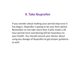 How to stop period | PPTX