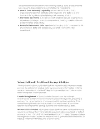 How to Stop Ransomware Attacks from Deleting Backup Data? | PDF