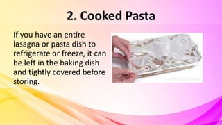 How to store pasta noodles | PPTX