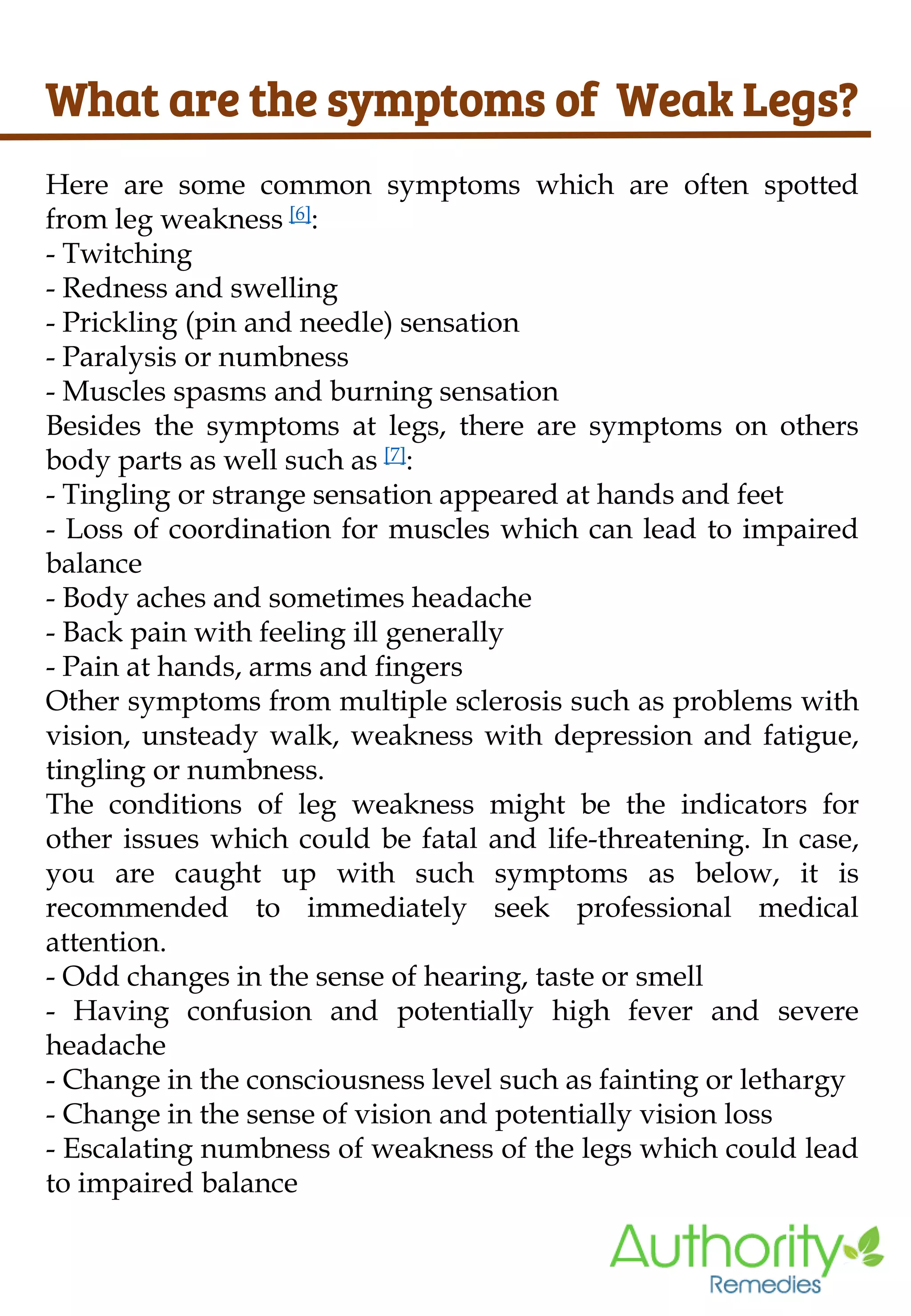 The most effective ways to strengthen weak legs | PDF