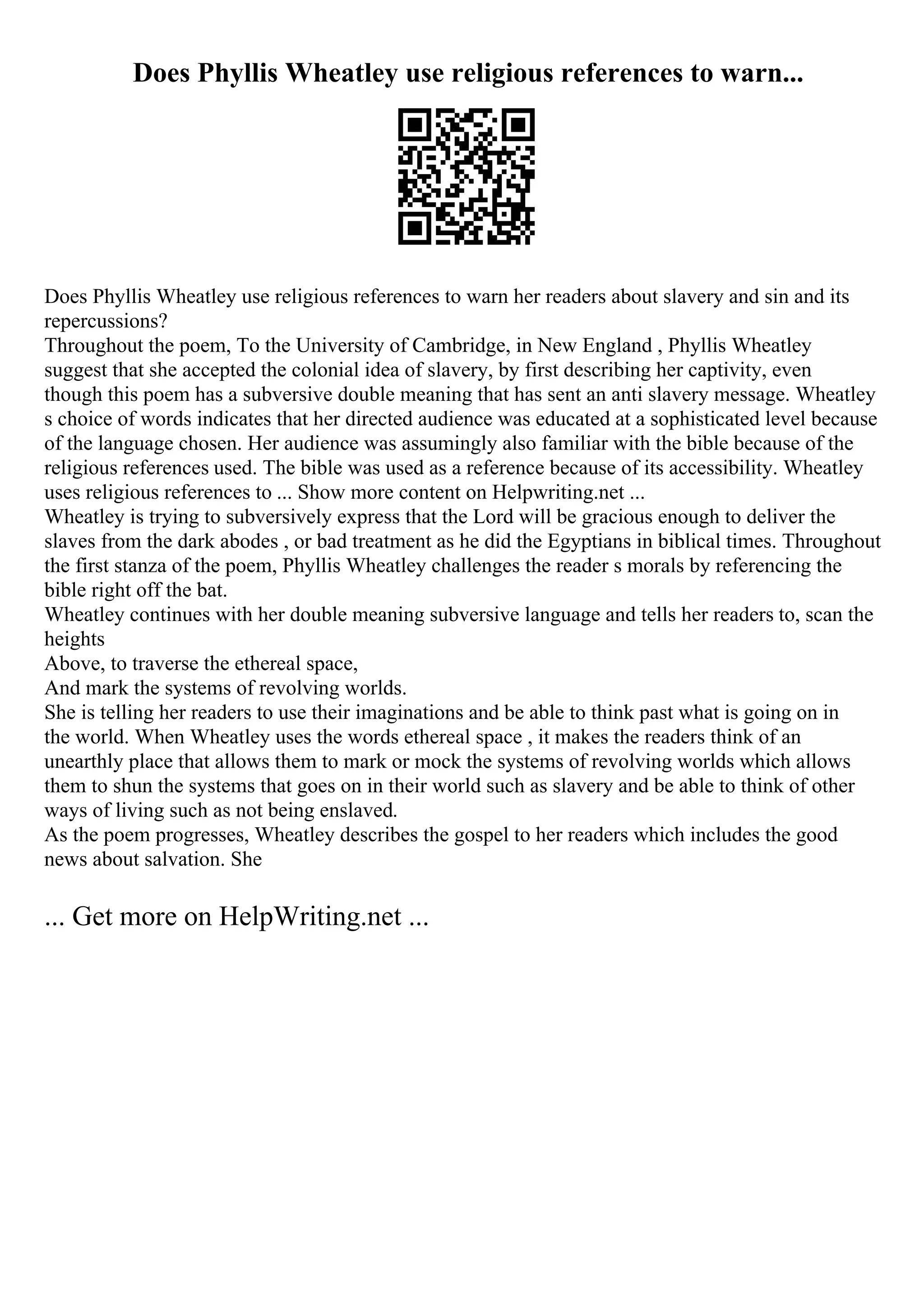 How To Structure A Comparative Poem Essay | PDF