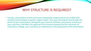 How to Structure a Dissertation | PPTX