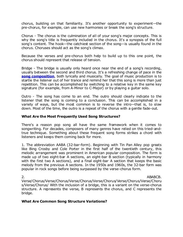 How To Structure A Song | PDF