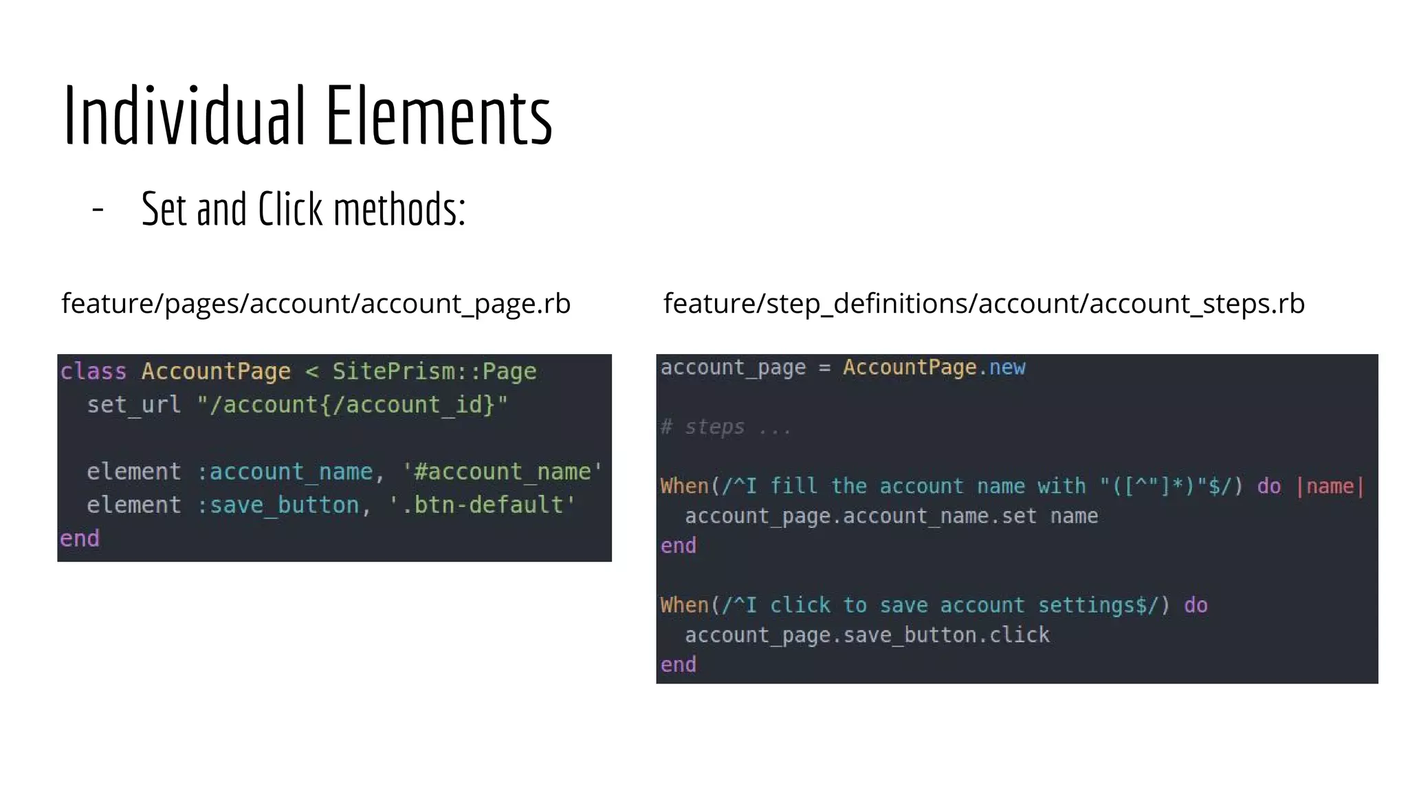 How to structure page objects with SitePrism | PPT