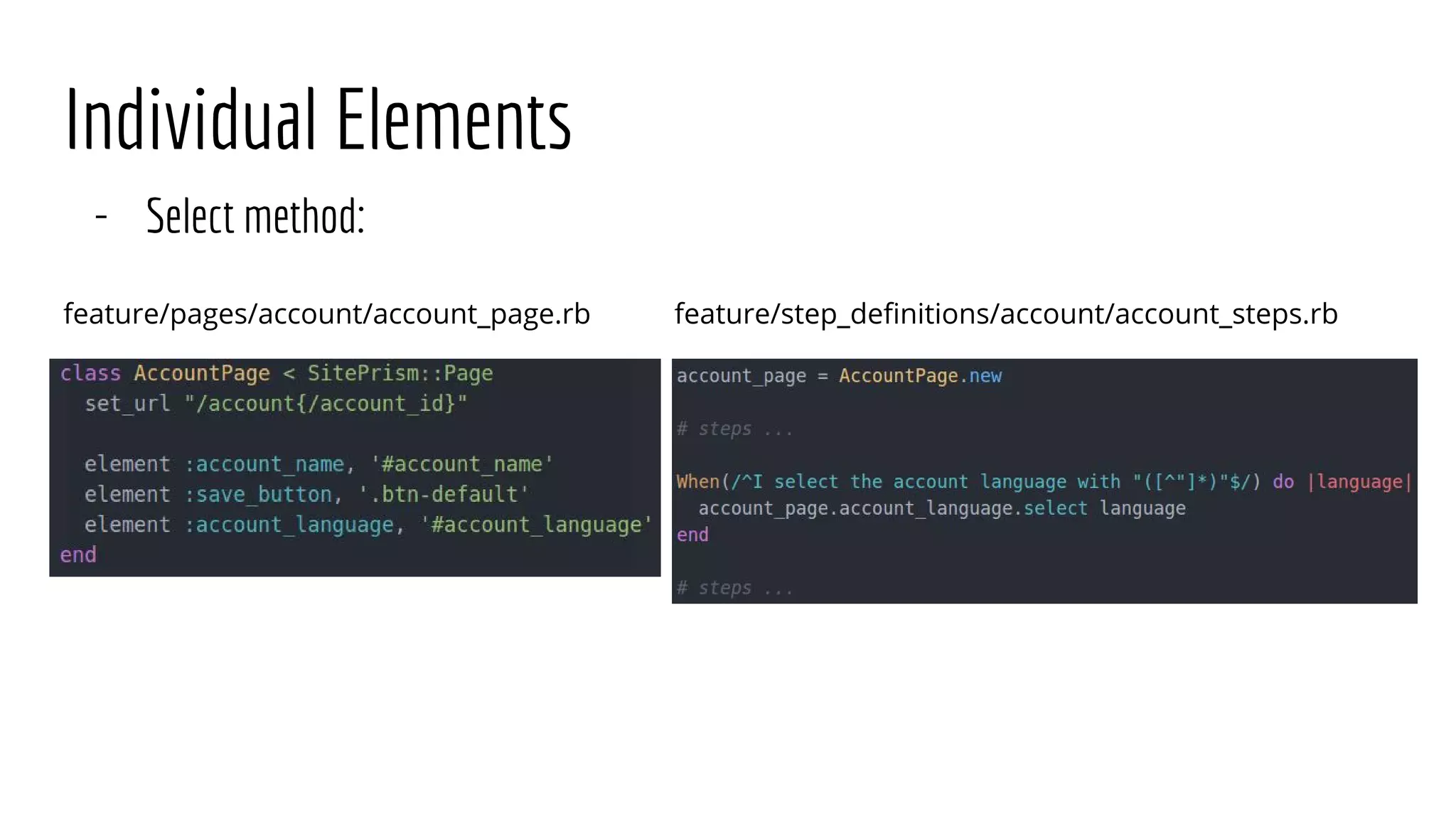 How to structure page objects with SitePrism | PPT
