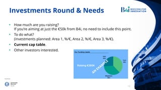 How to structure your pitch - B4i template | PDF
