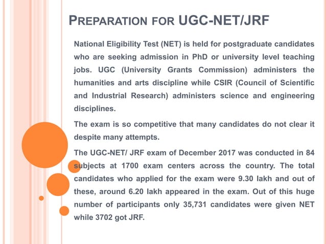 How to Prepare for UGC NET/JRF by Zahoor Wani | PPTX | Educational Assessment | Education