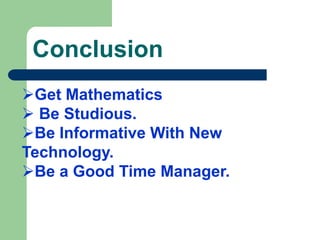 How to study mathematics? | PPTX