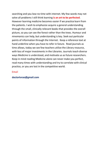 How to study medicine | PDF