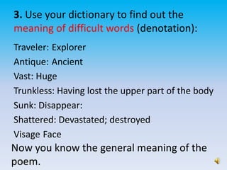 How to study poetry | PPTX | Poetry | Books and Literature