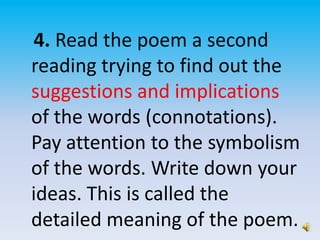 How to study poetry | PPTX | Poetry | Books and Literature