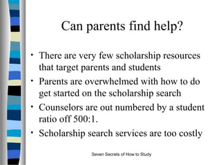 Ultimate Scholarship Guide Resource for students of all ages | PPT