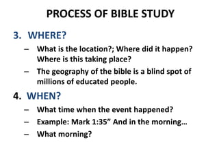 How to study the bible | PDF