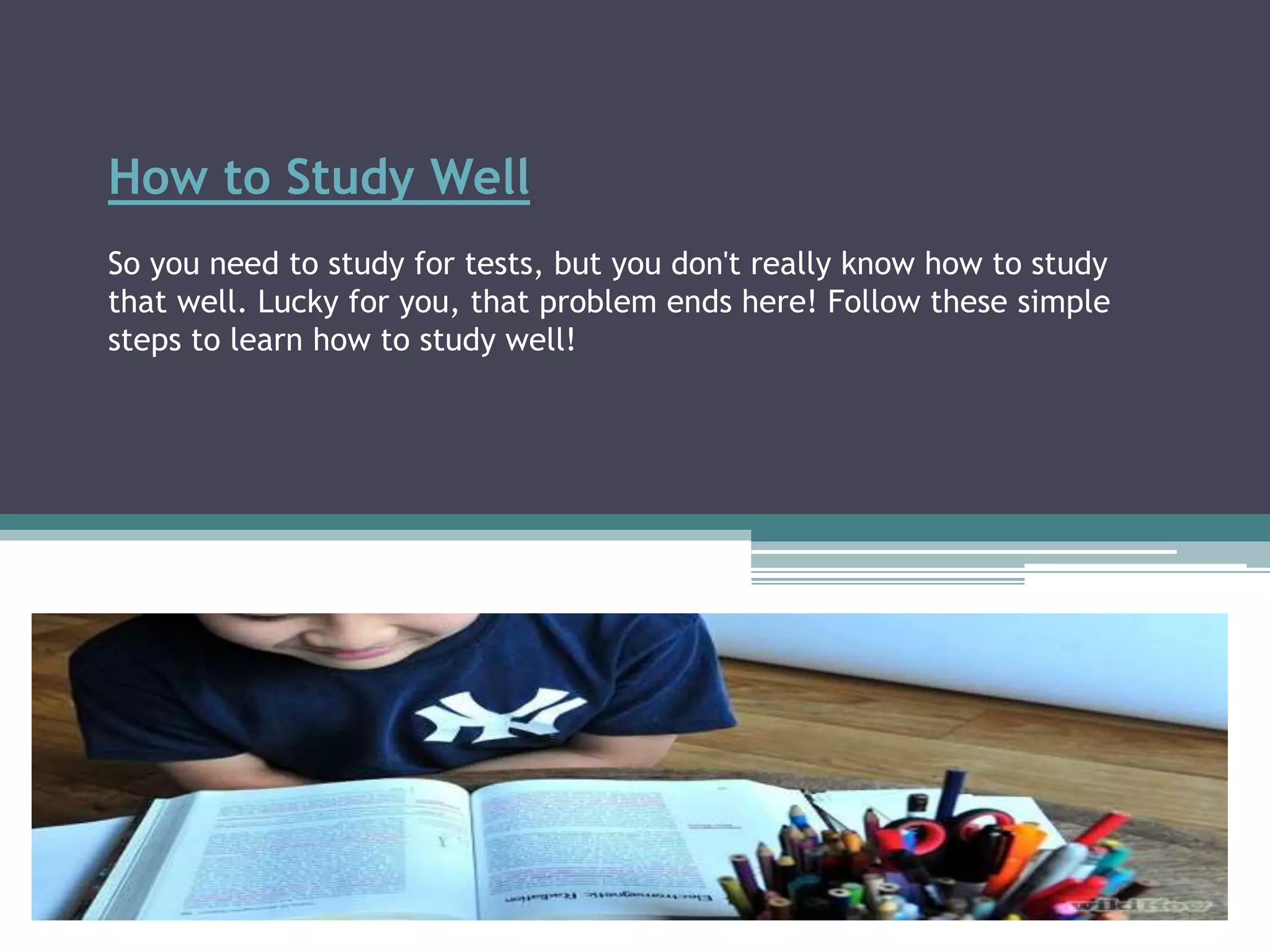 How to study well | PPSX