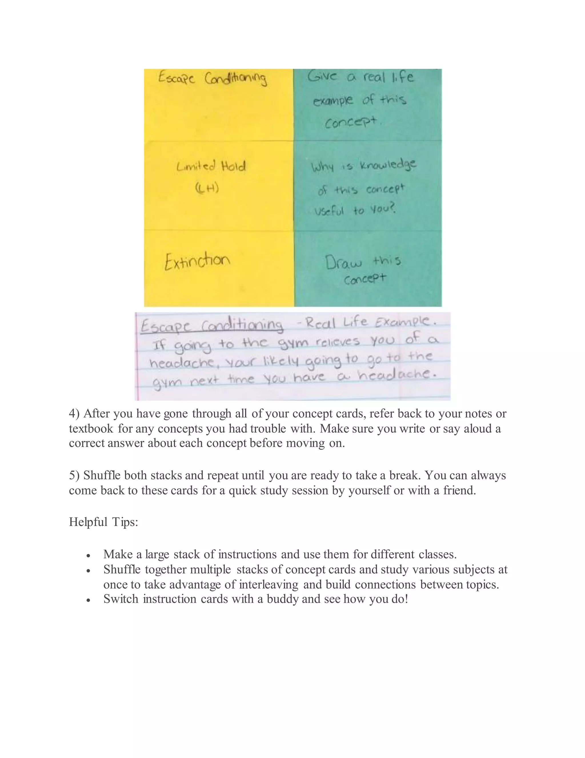 How to study with flashcards | DOCX