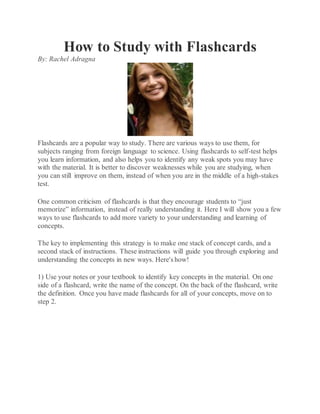 How to study with flashcards | DOCX