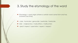 how to study and remember vocabulary efficiently | PPT