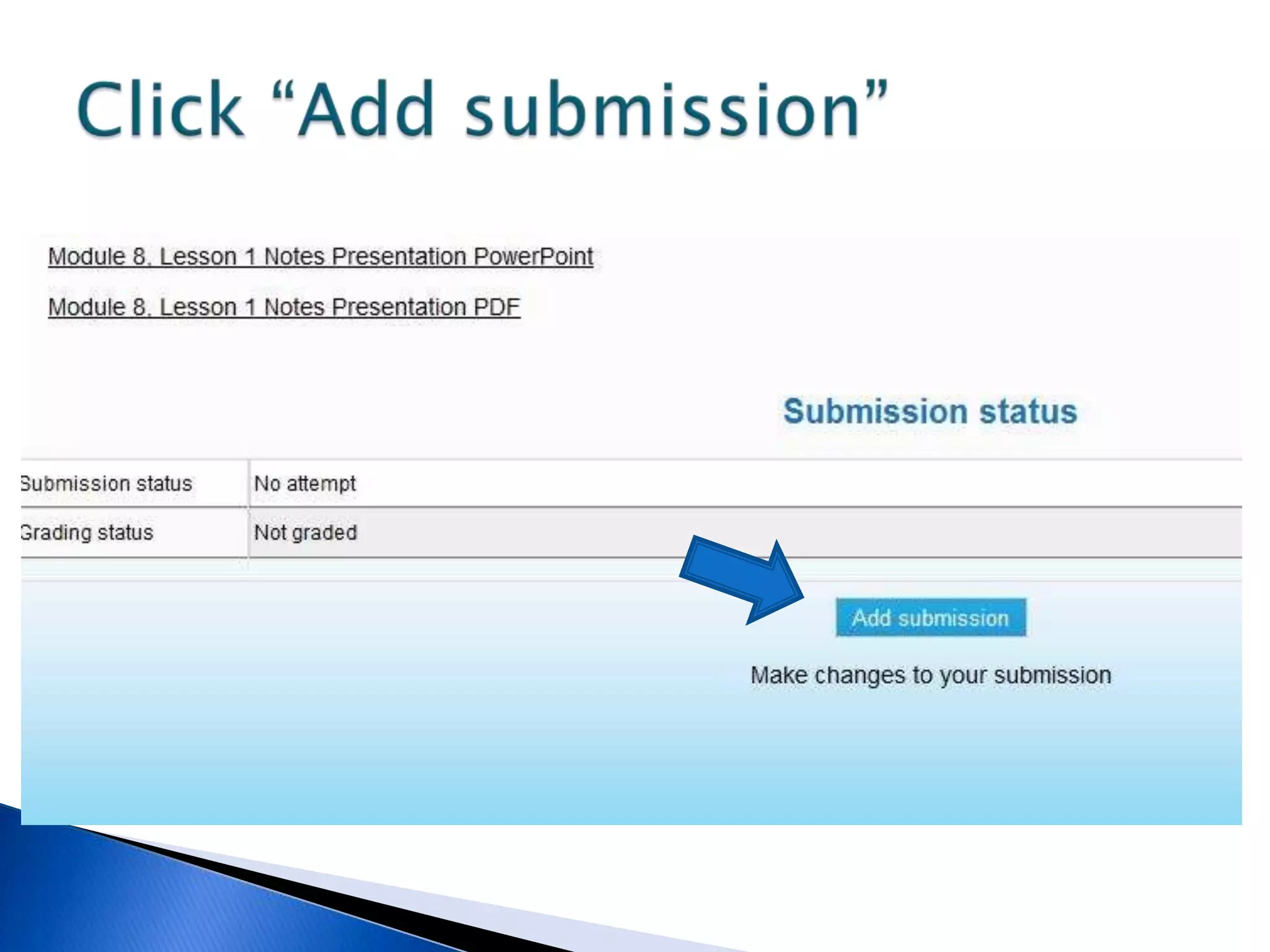 How to submit an assignment | PPTX