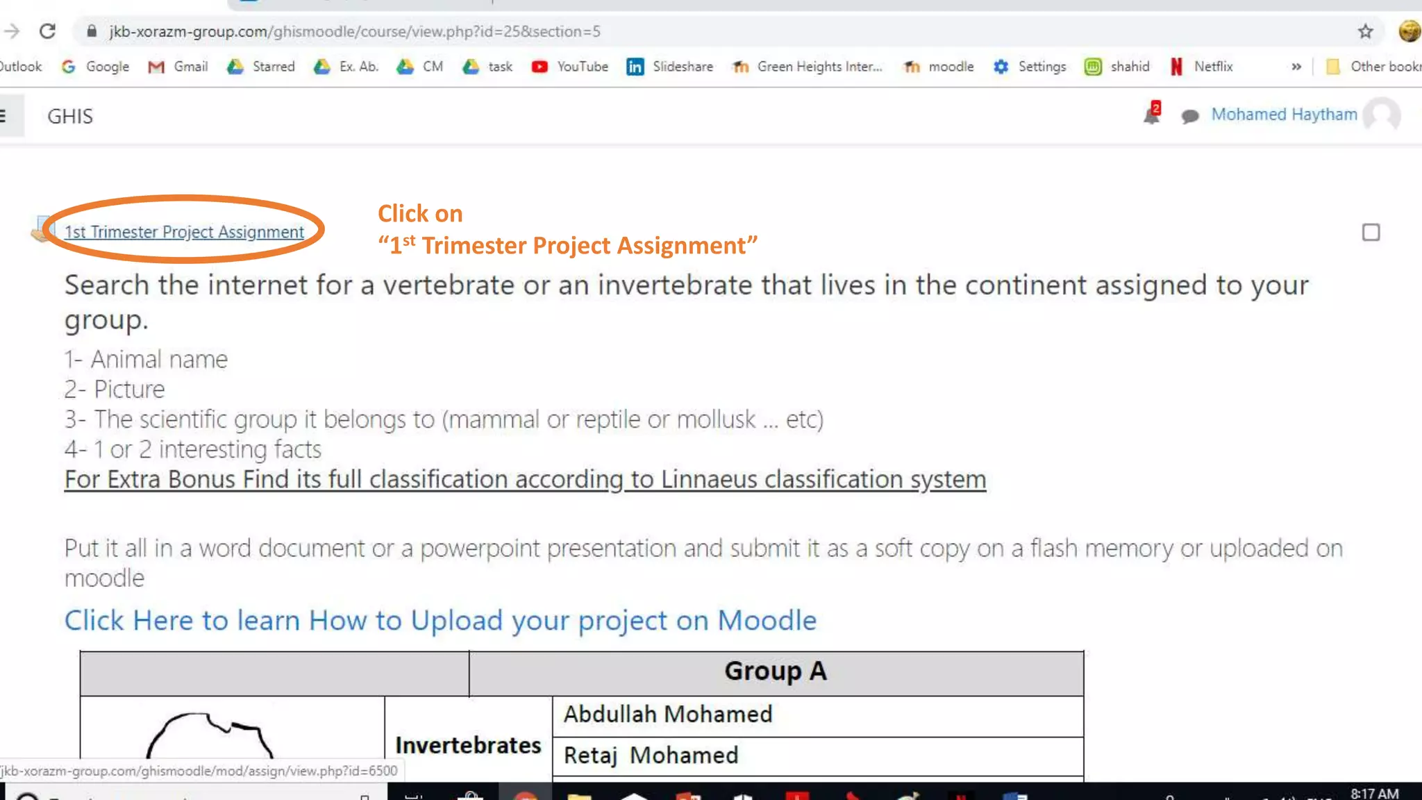 How to submit your project on moodle | PPTX