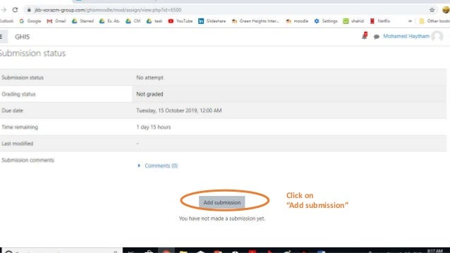 How to submit your project on moodle