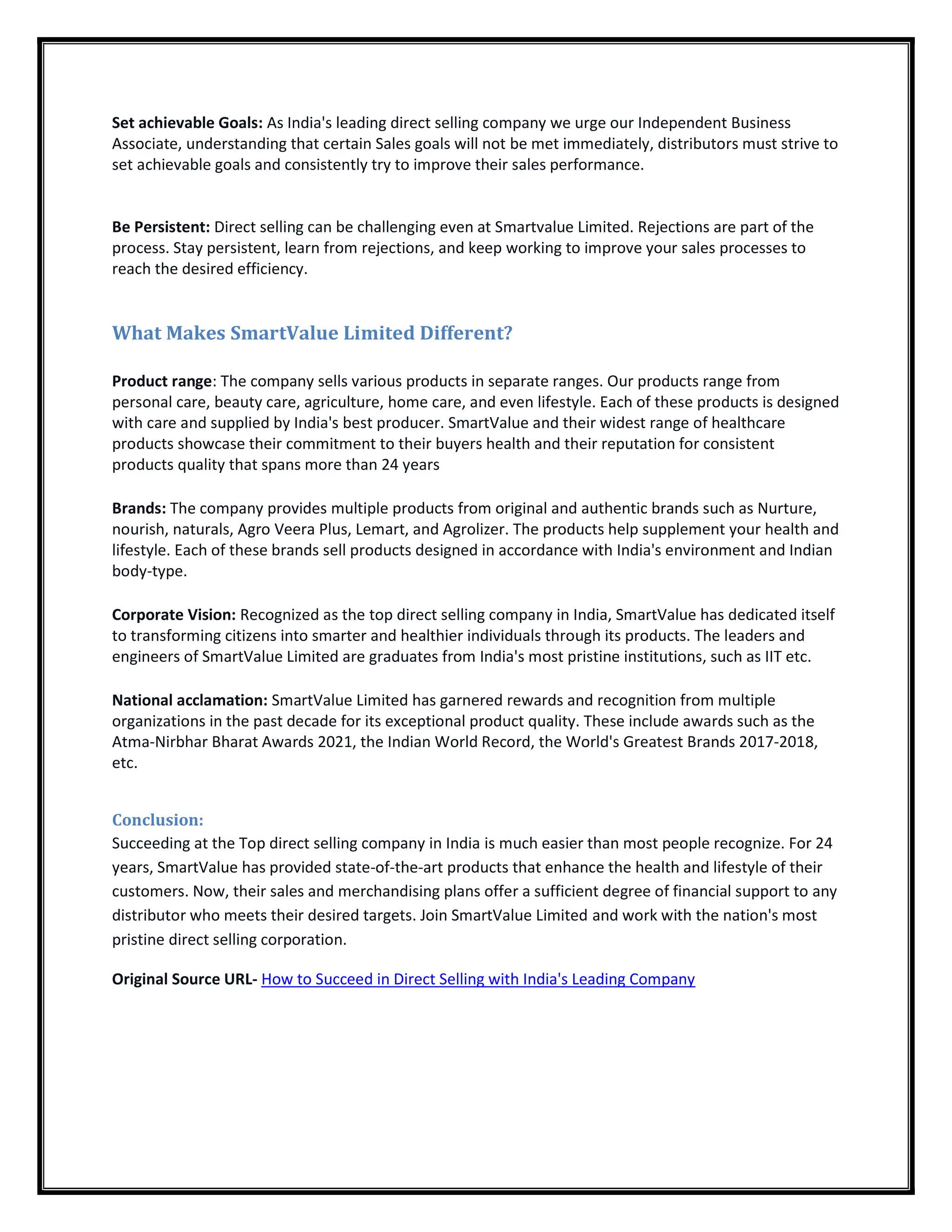 How to Succeed in Direct Selling with India's Leading Company.pdf