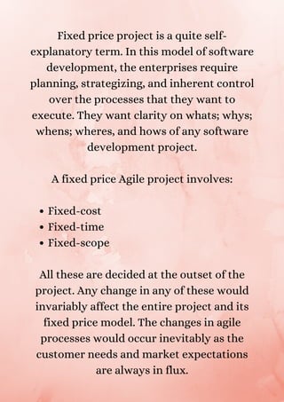 How to successfully execute fixed price agile projects | PDF
