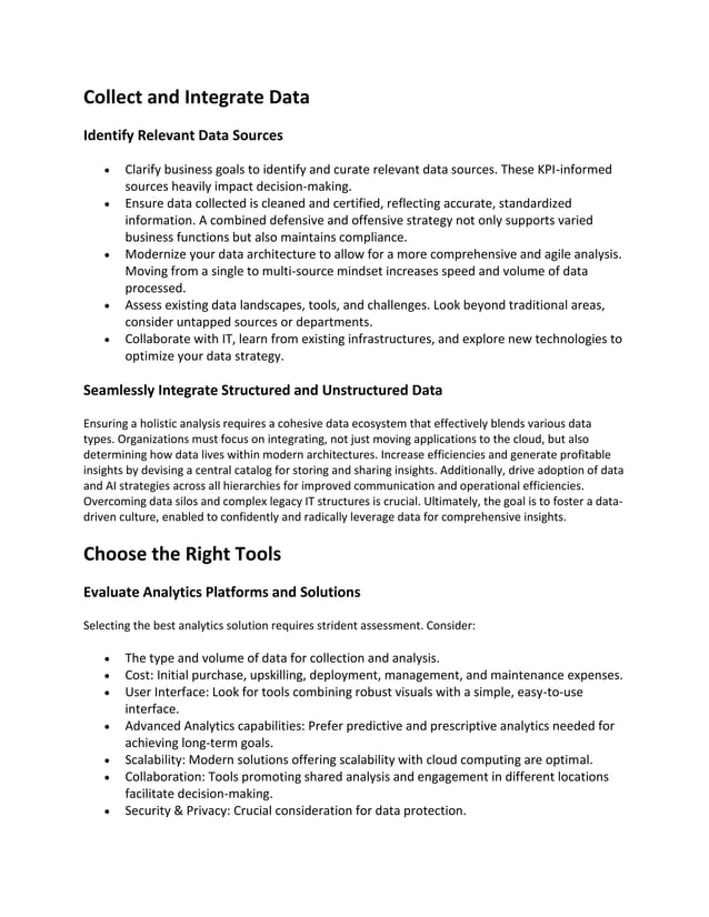 How To Successfully Implement A Data Analytics Solutionpdf 8348