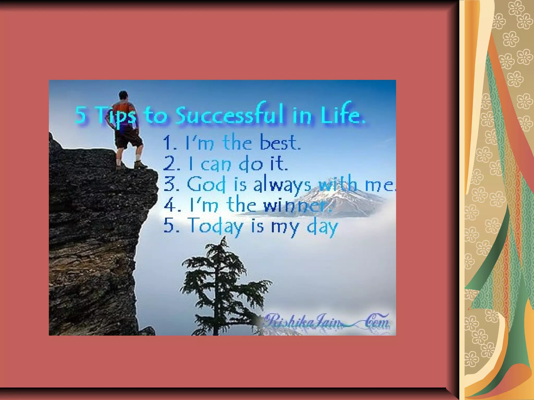 How to success in life | PPT