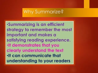 How to summarize | PPTX