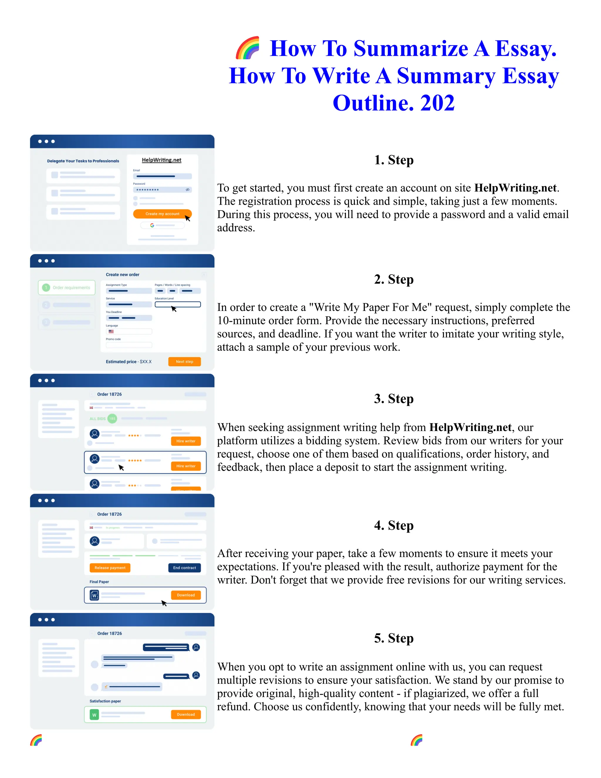 How To Summarize A Essay. How To Write A Summary Essay Outline. 202 | PDF