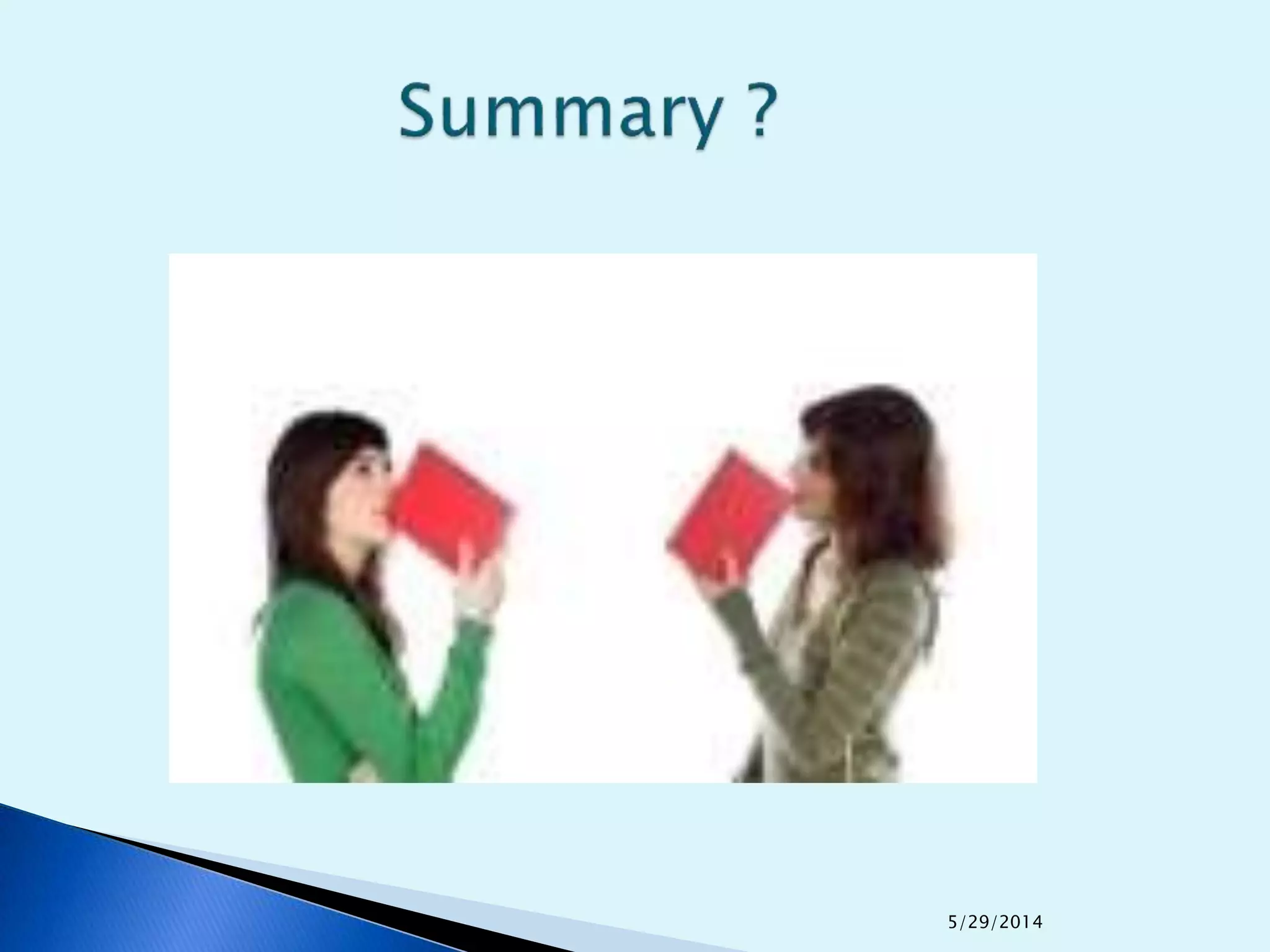 Summary Writing | PPT