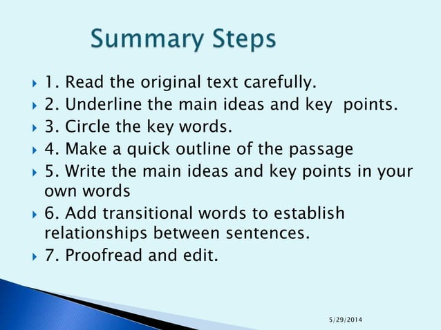 Summary Writing | PPT