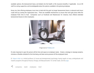 How to support grieving employees | PDF