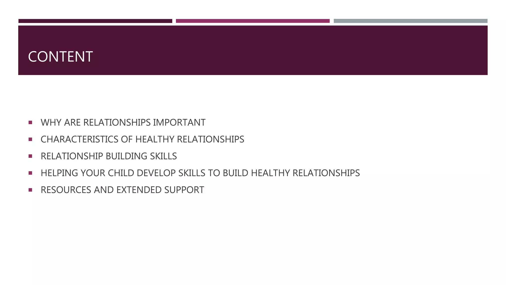 How to support your child develop healthy relationships | PPT