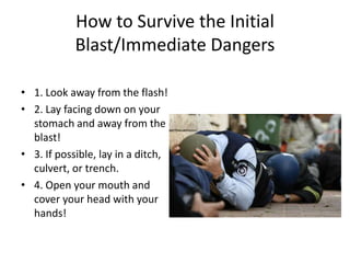 How to survive a nuclear explosion[1] | PPTX | First Aid | Injuries