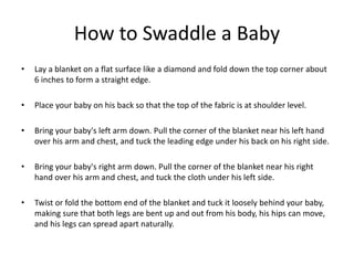 How to swaddle a newborn | PPTX
