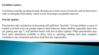 How to Tackle Preschooler Behavioral Problems? | PPTX