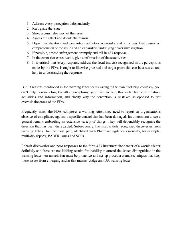 How to tackle warning letters in pharma manufacturing