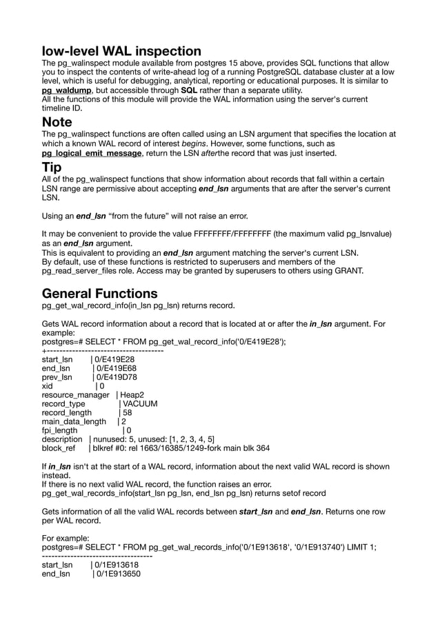 How to take a dump from a Wal file PostgreSQL | PDF | Databases | Computer Software and Applications