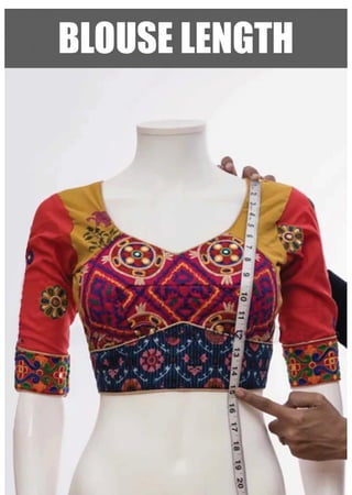 How to take blouse measurements | PDF