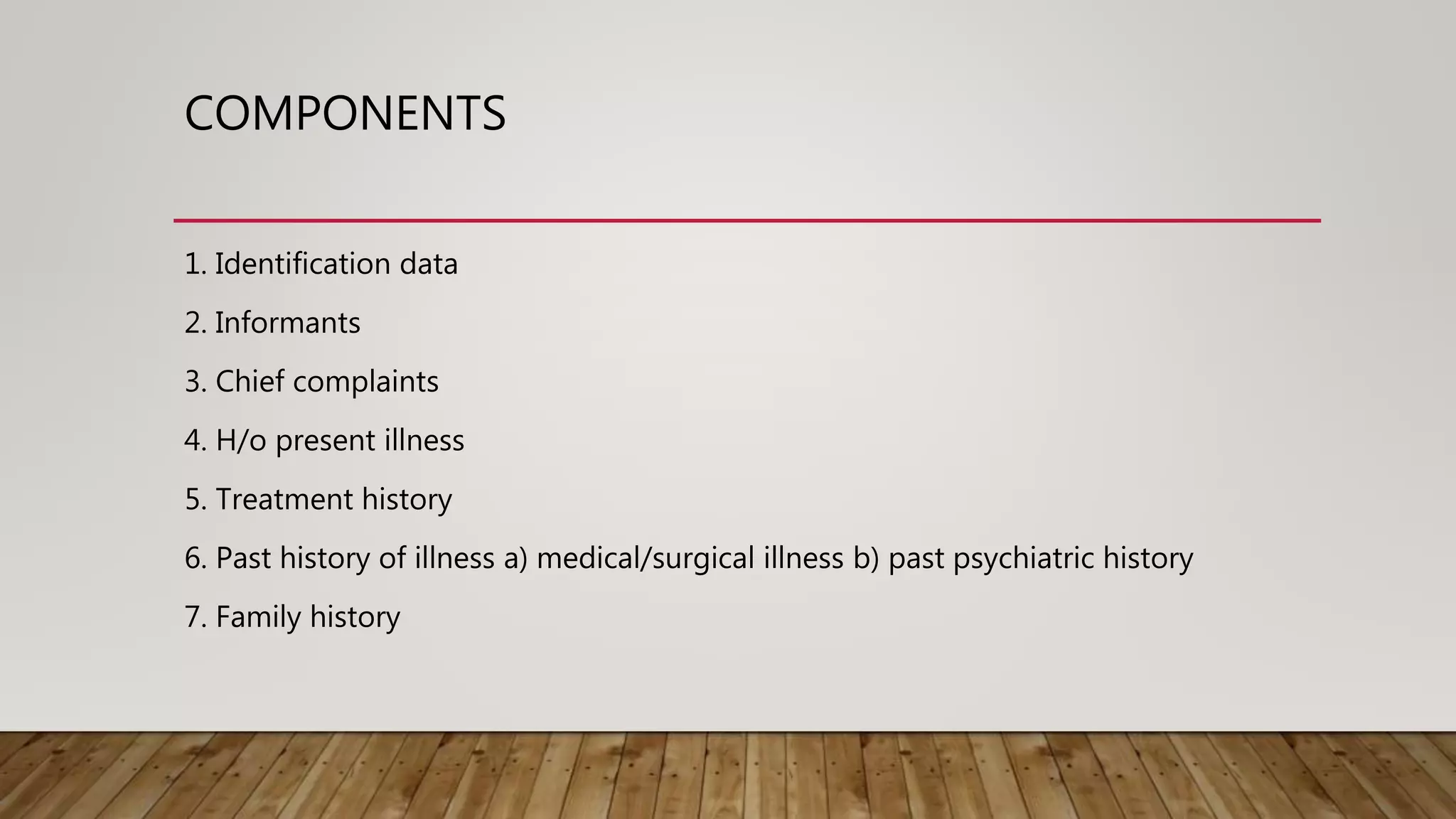 How to take case history in psychiatric patients | PPTX