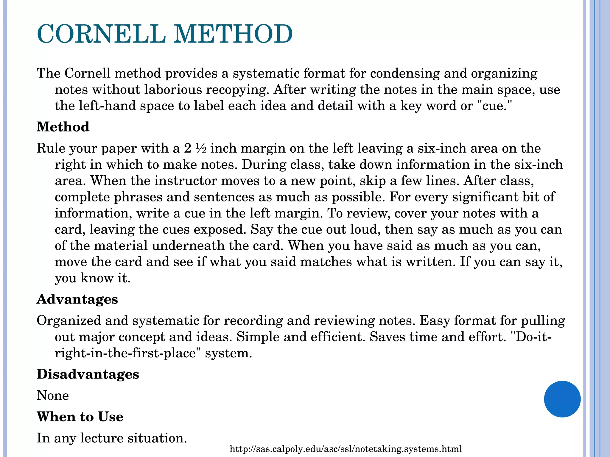 How To Take Notes Note Taking Systems | PPT