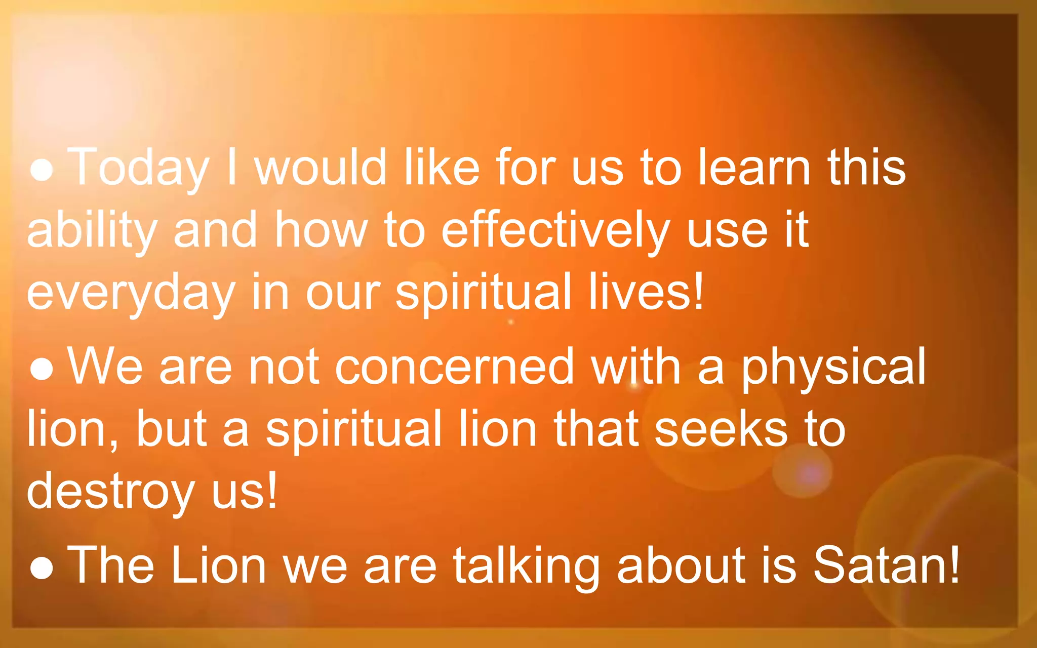 How to tame the lion! | PPTX