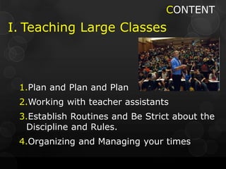 How to teach and deal with large classes | PPT