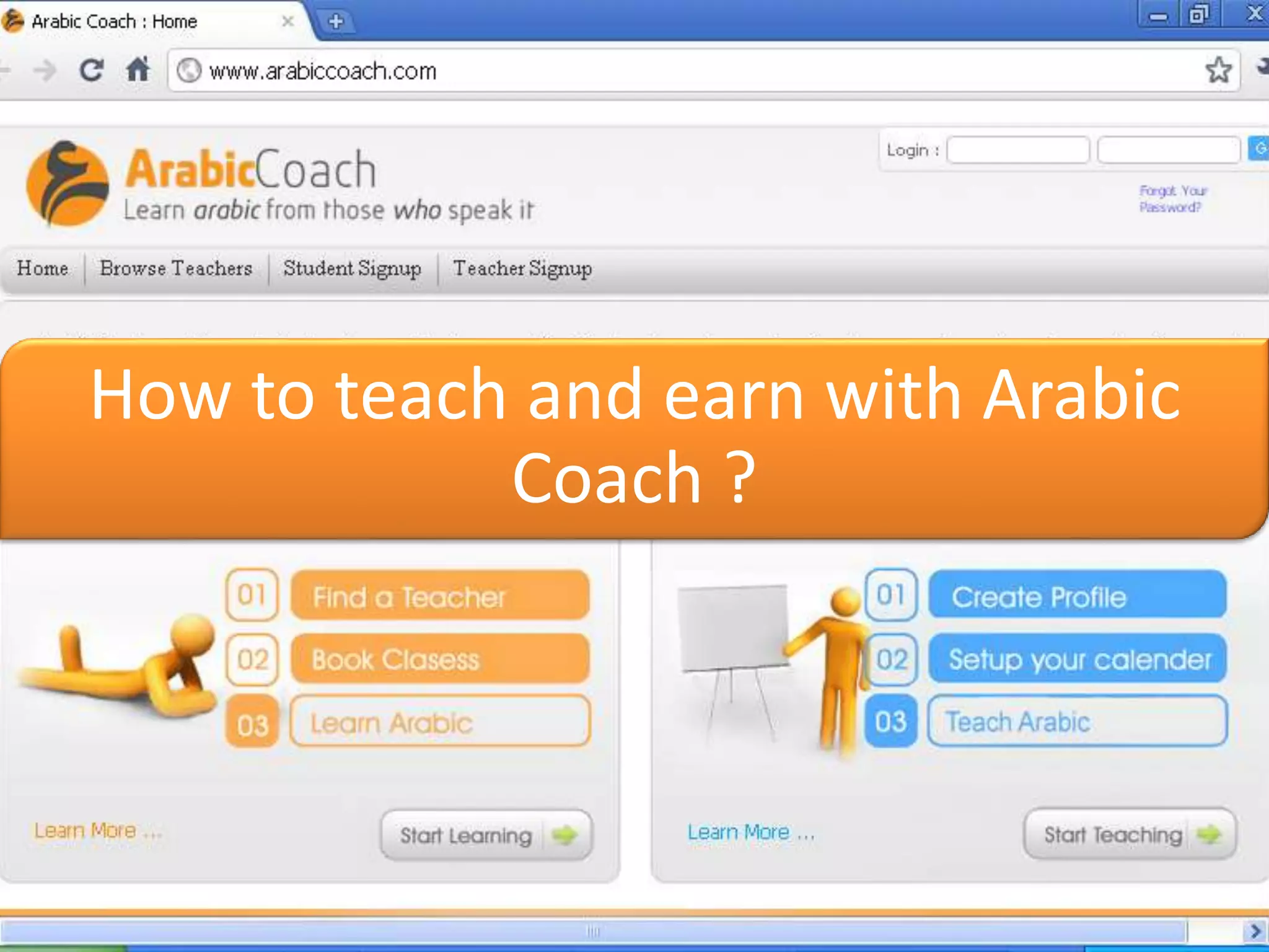 How to teach and earn with arabic coach | PPT